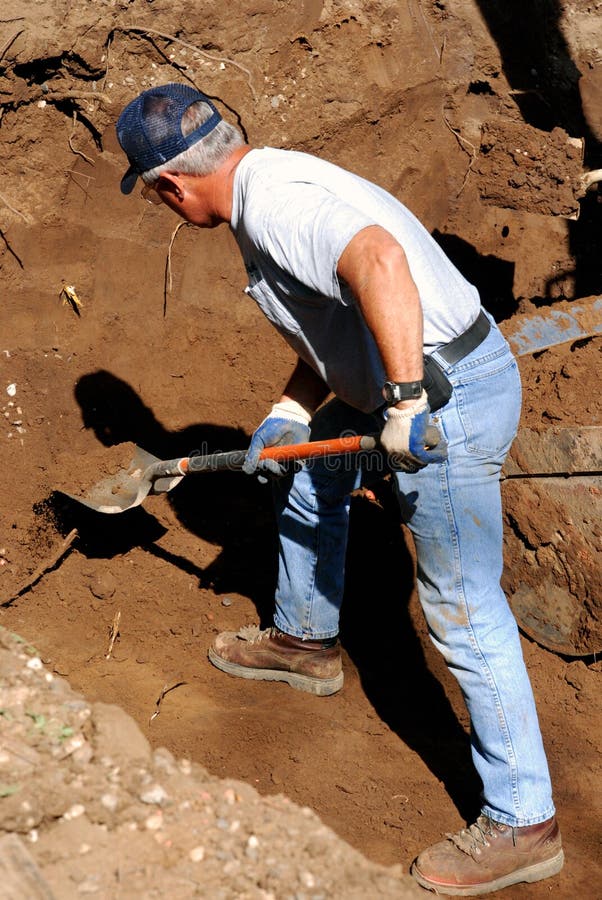 Man digging stock image. Image of pool, daylight, baby - 2453573