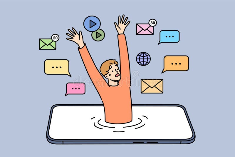 Man with Digital Addiction Has Become Slave To Mobile Phone, and is ...