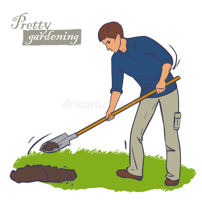 Man Digging Hole Stock Illustrations – 216 Man Digging Hole Stock ...