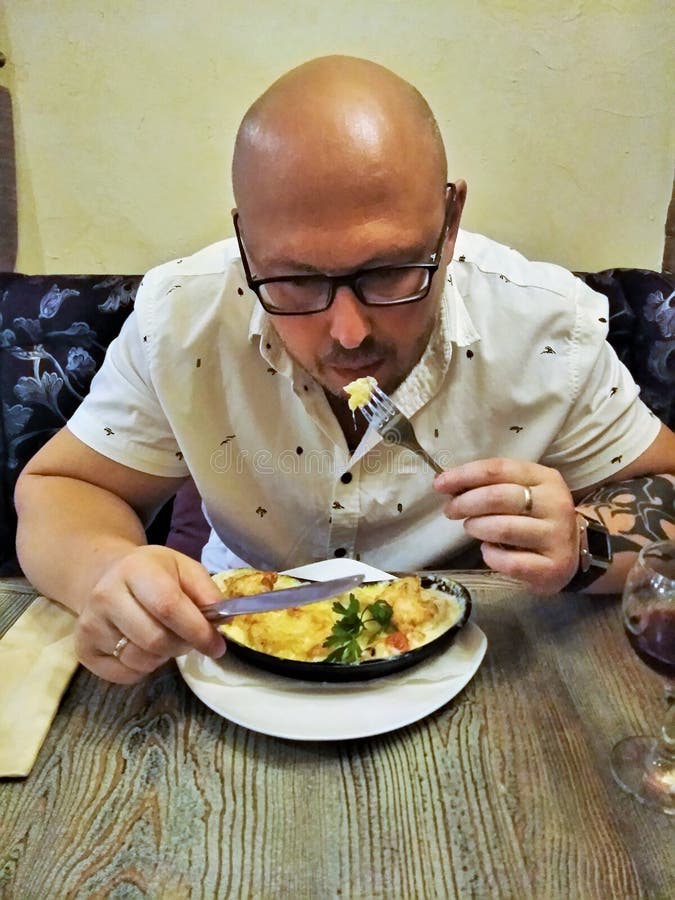 Man Dinner in the Restaurant Stock Image - Image of dinner, food: 98122325