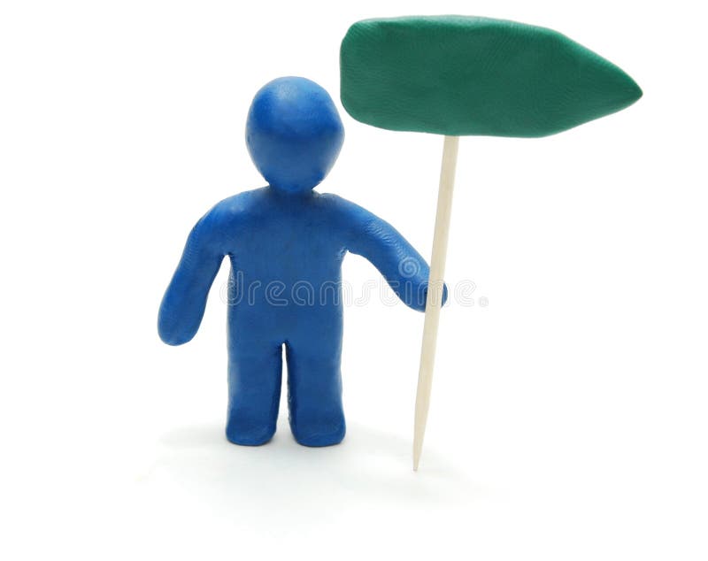 Man with Direction stock photo. Image of arrow, miniature - 12271710