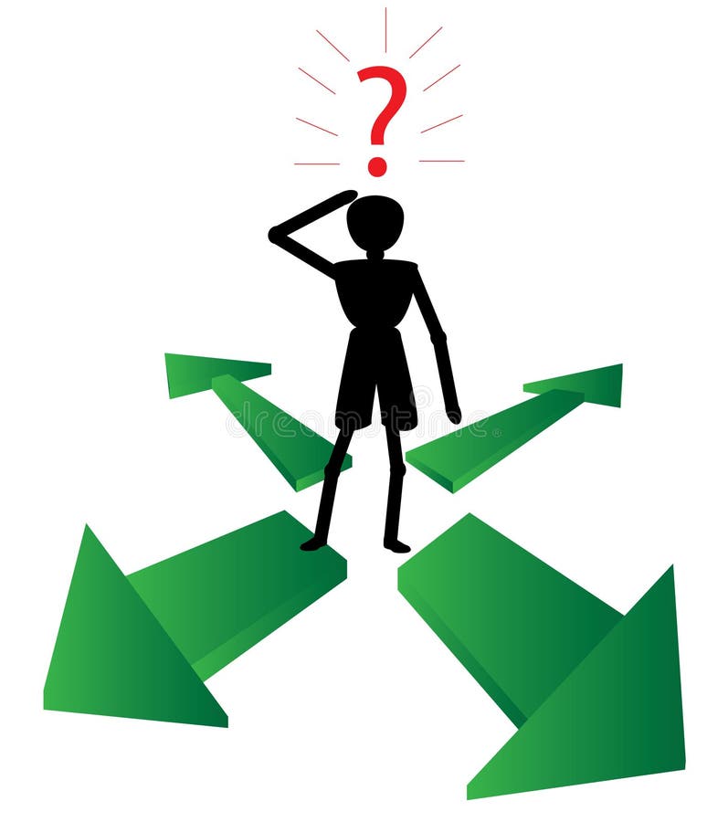 Man direction stock vector. Illustration of direction - 17923354