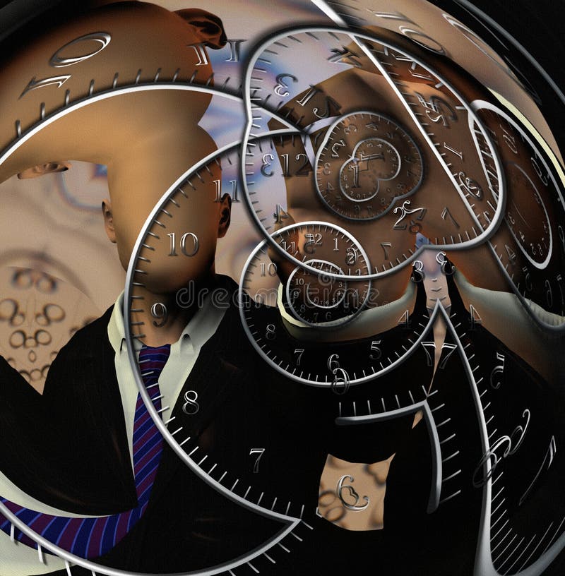 The time twister stock illustration. Illustration of clock - 60966583