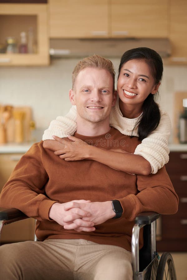 Man with Disability and His Girlfriend Stock Photo - Image of female ...