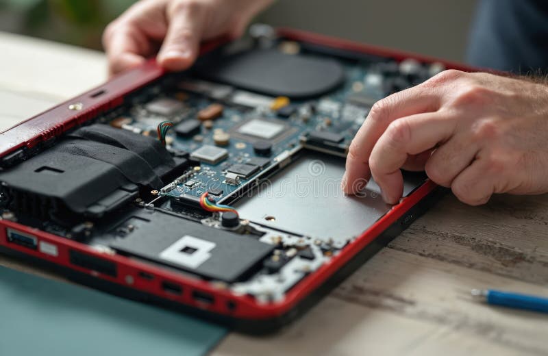 233 Repairman Disassemble Computer Motherboard Stock Photos - Free ...