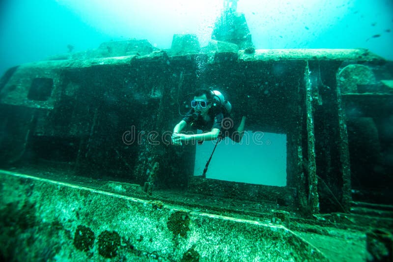 Man Diving in Deep Blue Indian Ocean Stock Image - Image of blue ...