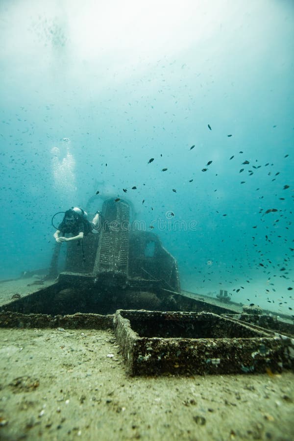 Man Diving in Deep Blue Indian Ocean Stock Photo - Image of diving ...