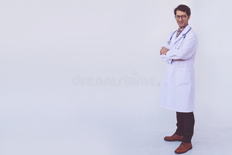 Man Doctor Professional Standing Stock Photo - Image of medicine ...