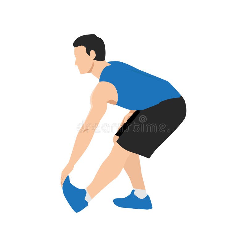 Hamstring Stretch Stock Illustrations – 291 Hamstring Stretch Stock ...