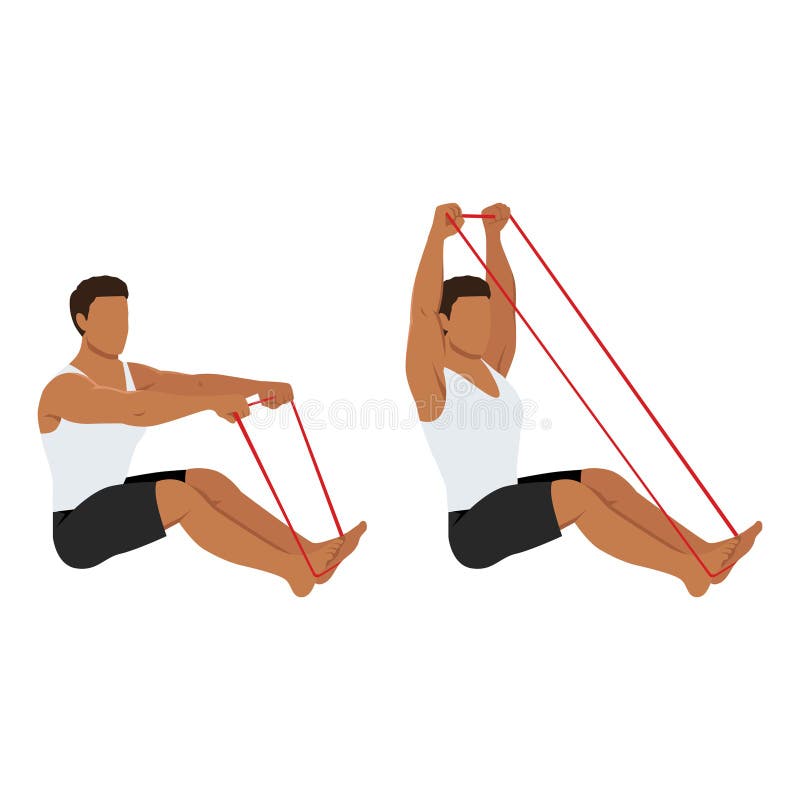 Resistance Band Pull Stock Illustrations – 224 Resistance Band Pull ...