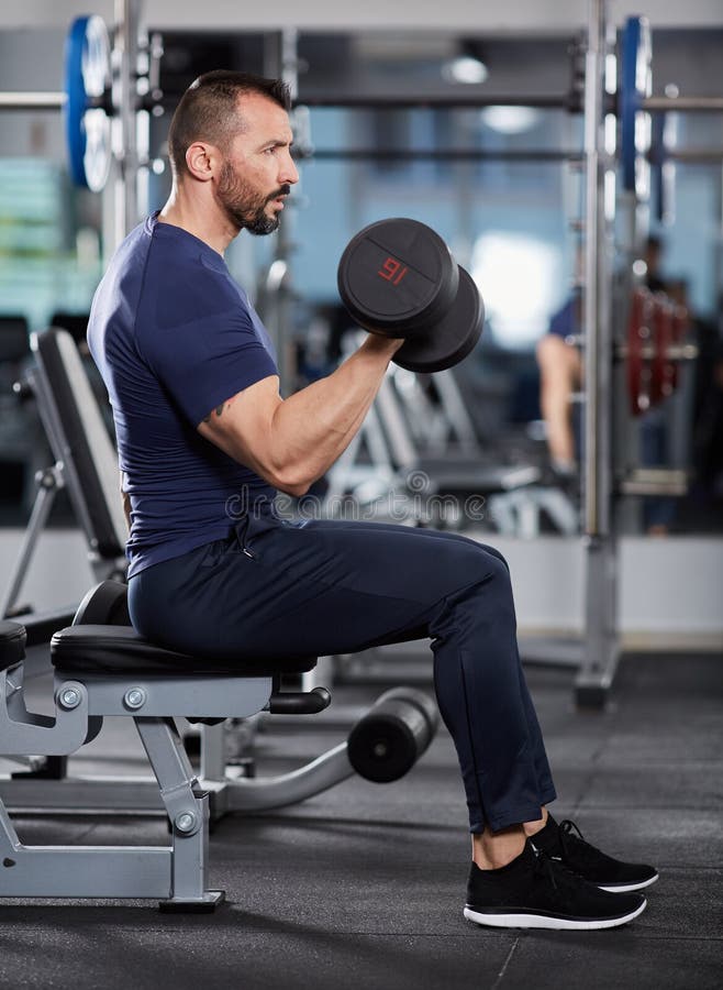 Seated Biceps Curl Stock Photos - Free & Royalty-Free Stock Photos from ...