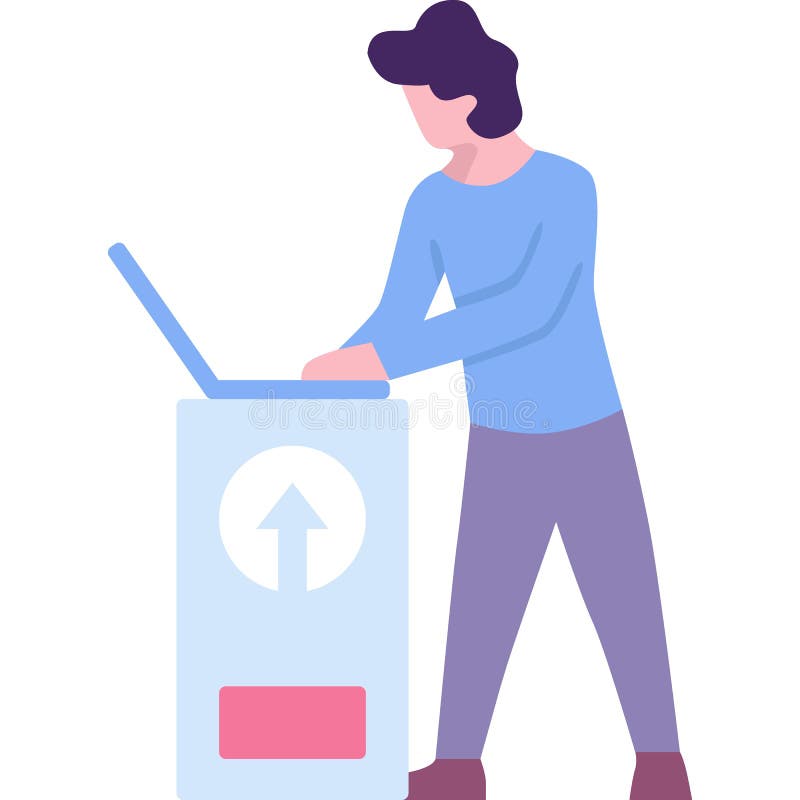 Man Doing CI Work Tool Comparison Vector Icon Stock Vector ...