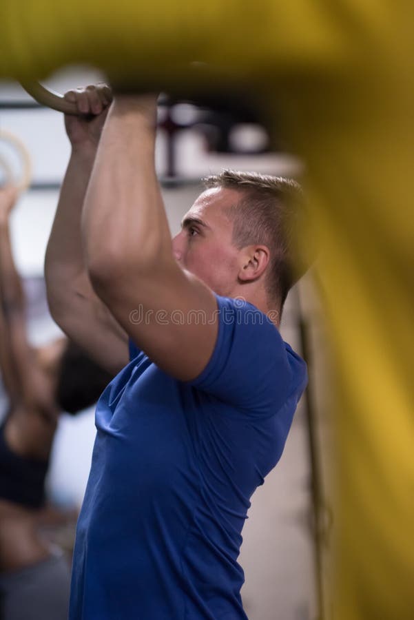 Man doing dipping exercise stock image. Image of lifting - 95369191