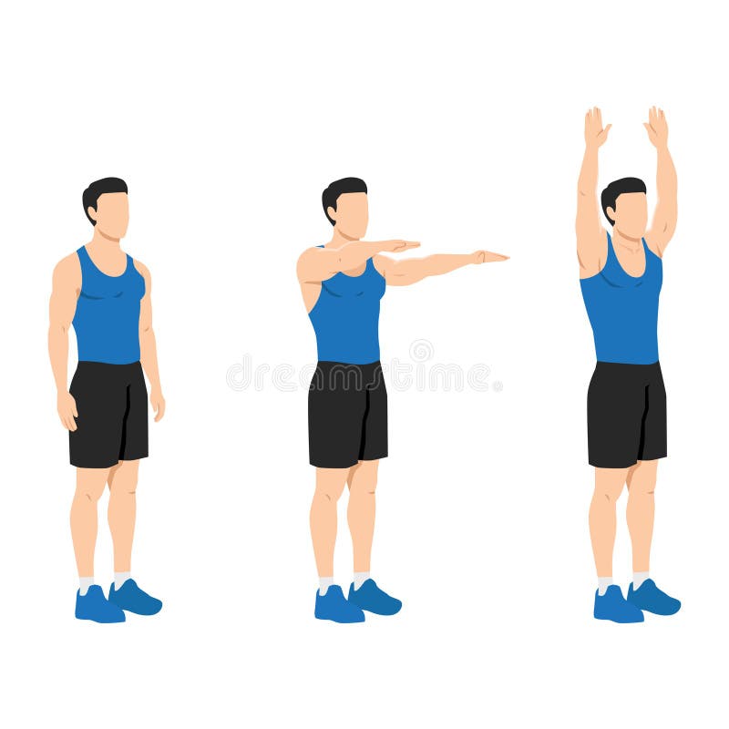Front Raise Exercise Stock Illustrations – 96 Front Raise Exercise ...