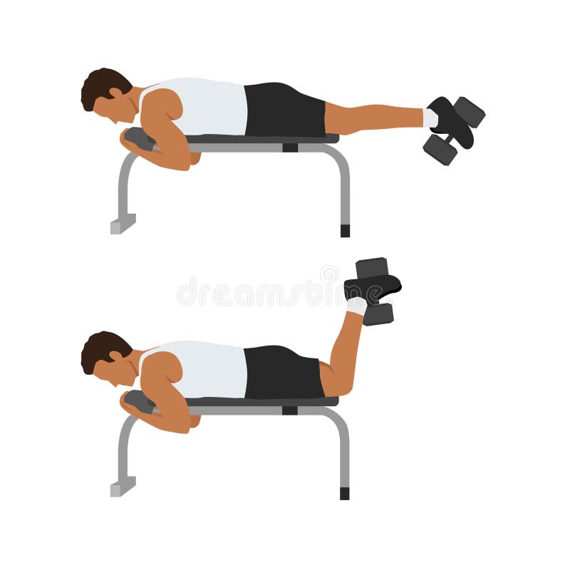 Hamstring Exercise Curl Stock Illustrations – 39 Hamstring Exercise ...