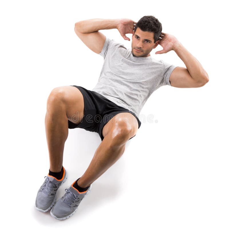Man doing exercises stock photo. Image of muscles, lifestyle - 35362420