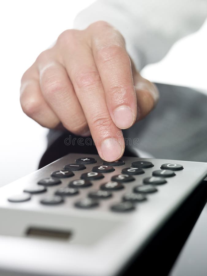 Man Doing Financial Calculations Stock Image - Image of data, advisor ...