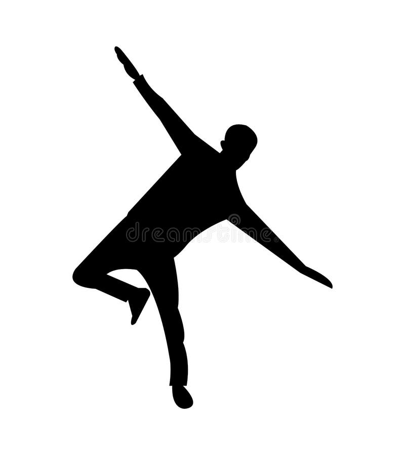 Man Balancing Silhouette Stock Illustrations – 270 Man Balancing ...