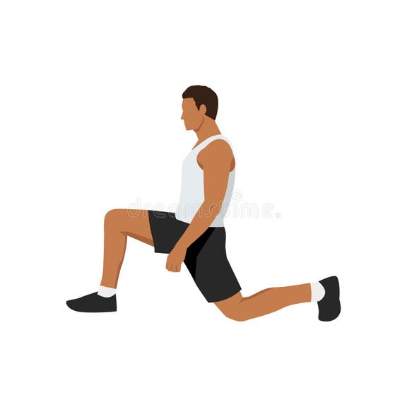 Hip Flexor Stretch Stock Illustrations – 77 Hip Flexor Stretch Stock ...