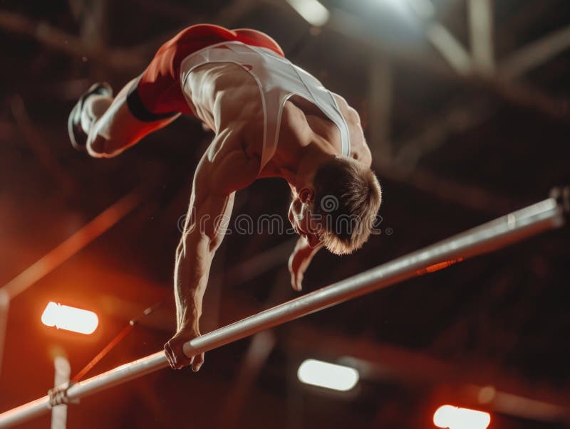 A Man is Doing a Handstand on a Bar Stock Image - Image of froth ...