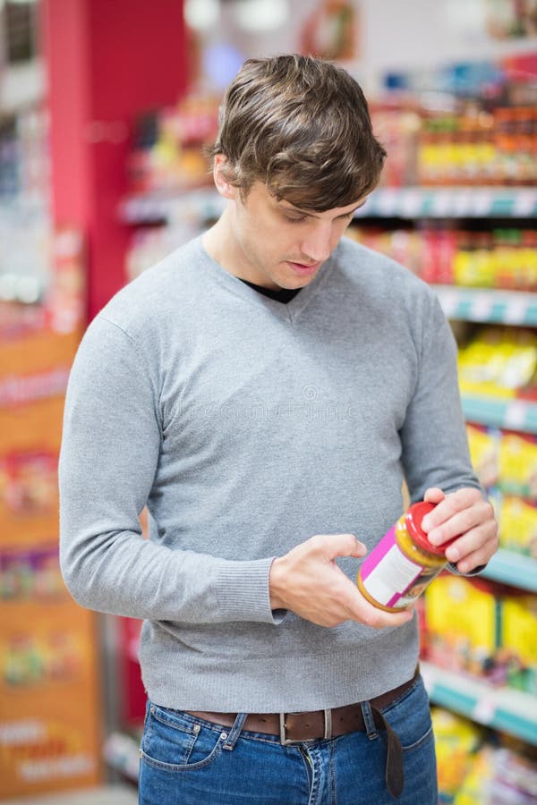Portrait of Man Grocer Smiling Stock Image - Image of grocery, calm ...