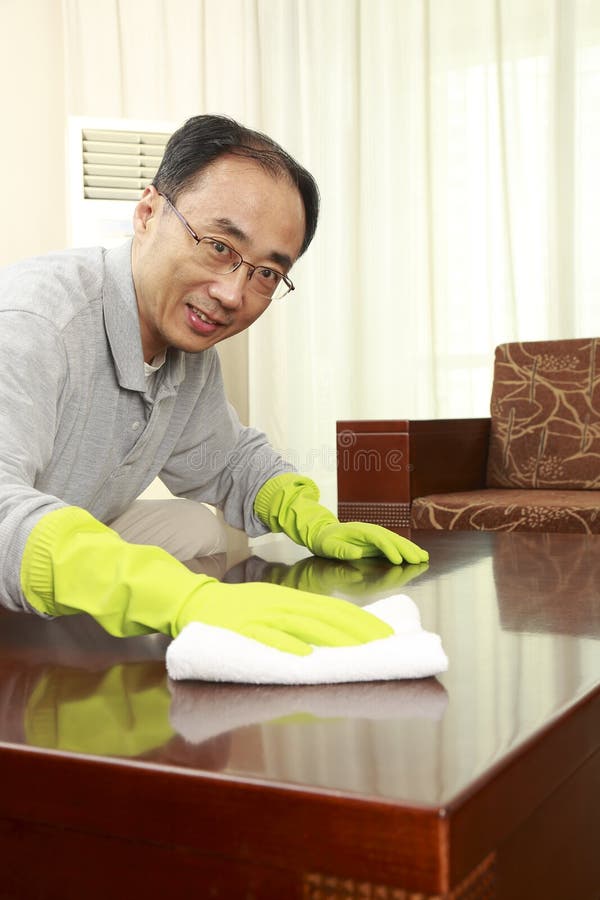 Man doing housework stock photo. Image of working, male - 36057844
