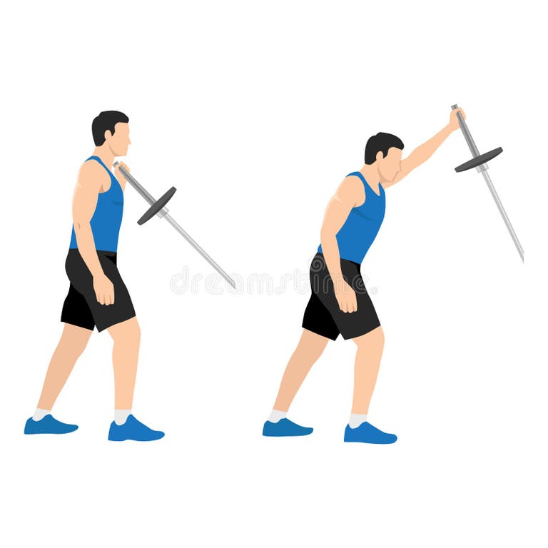 Cartoon Shoulder Press Stock Illustrations – 80 Cartoon Shoulder Press ...