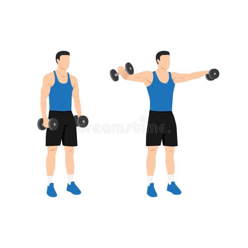 Lateral Raises Stock Illustrations – 70 Lateral Raises Stock ...