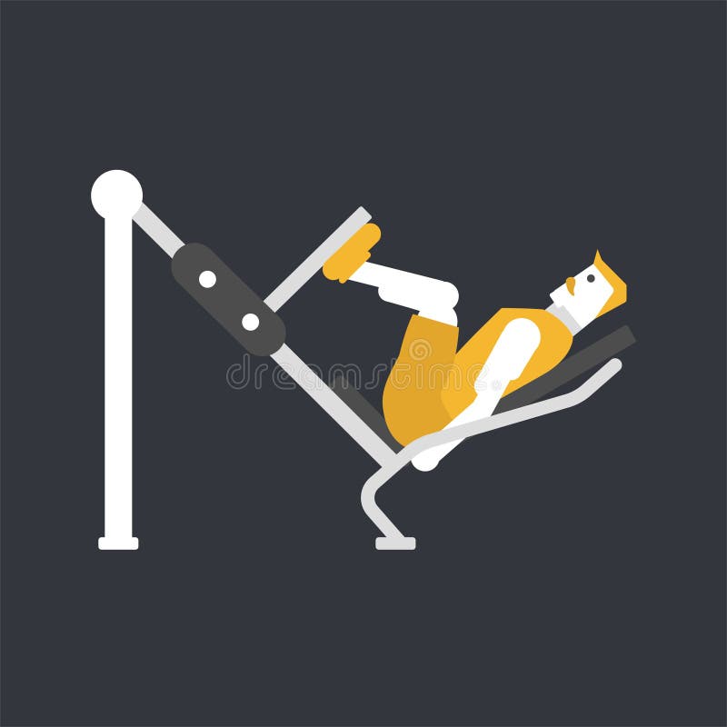 Man Doing Leg Press Stock Illustrations – 106 Man Doing Leg Press Stock ...