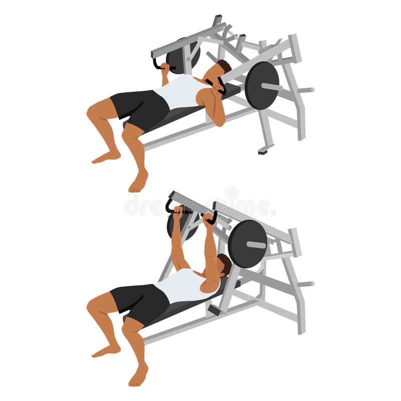 Chest Press Machine Stock Illustrations – 246 Chest Press Machine Stock ...