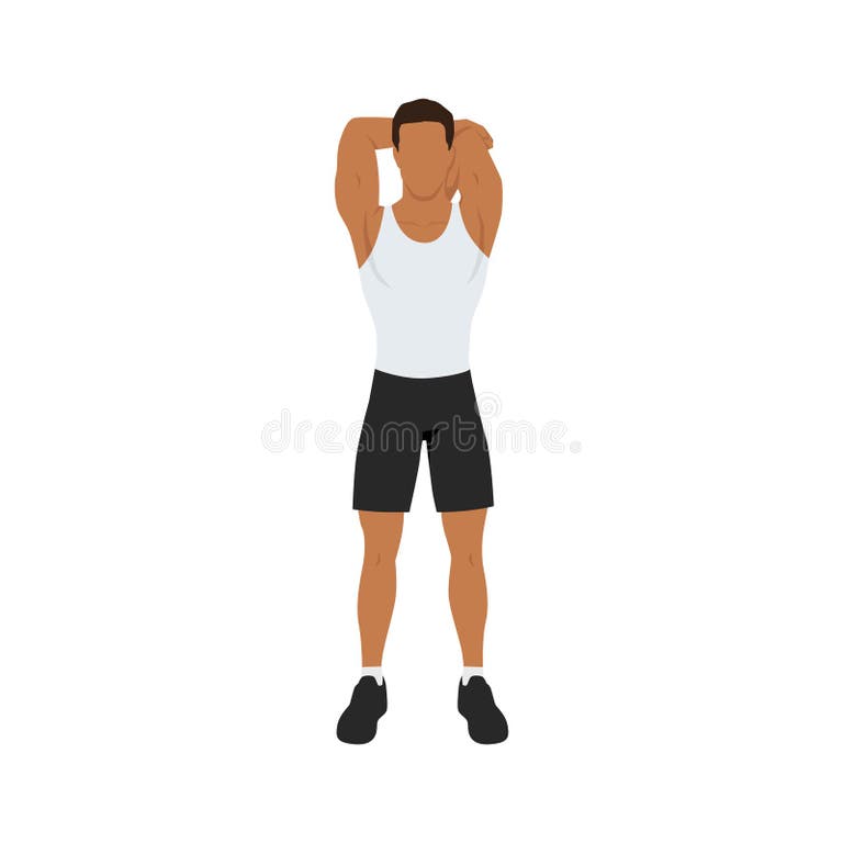 Overhead Tricep Stretch Stock Illustrations – 31 Overhead Tricep ...