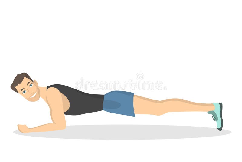 Perfect Body Plank Exercise Stock Illustrations – 96 Perfect Body Plank ...