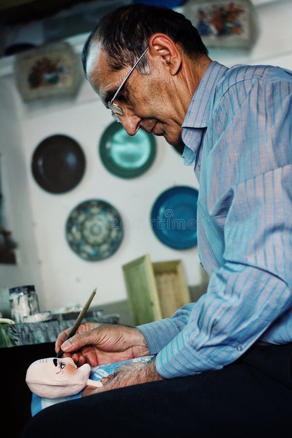 Man Doing Puppets in His Workshop Editorial Photo - Image of puppets ...