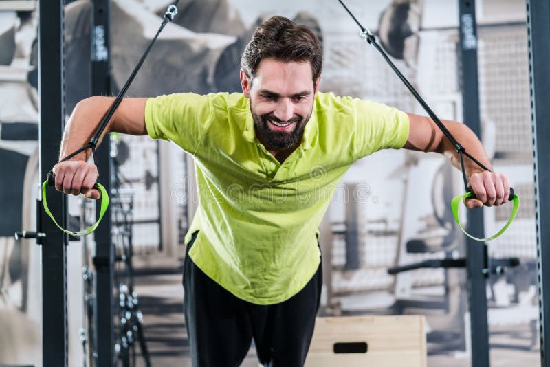 Group of Men and Woman in Functional Training Gym Stock Image - Image ...