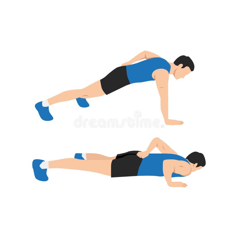 Push Up Pose Stock Illustrations – 229 Push Up Pose Stock Illustrations ...