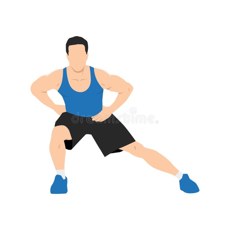 Man Doing Quadriceps Stretch Stock Illustrations – 77 Man Doing Quadriceps Stretch Stock ...