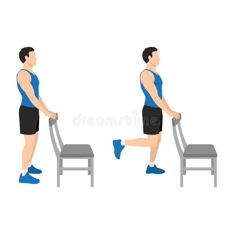 Standing Hamstring Stock Illustrations – 232 Standing Hamstring Stock ...