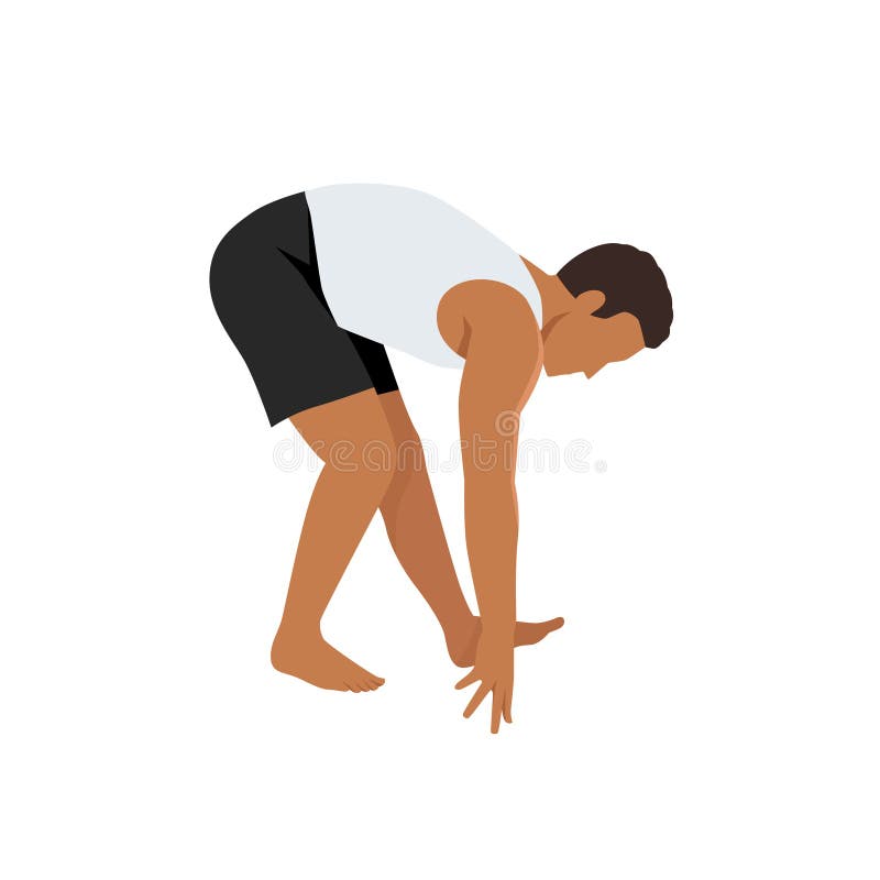 Standing Hamstring Stretch Diagram