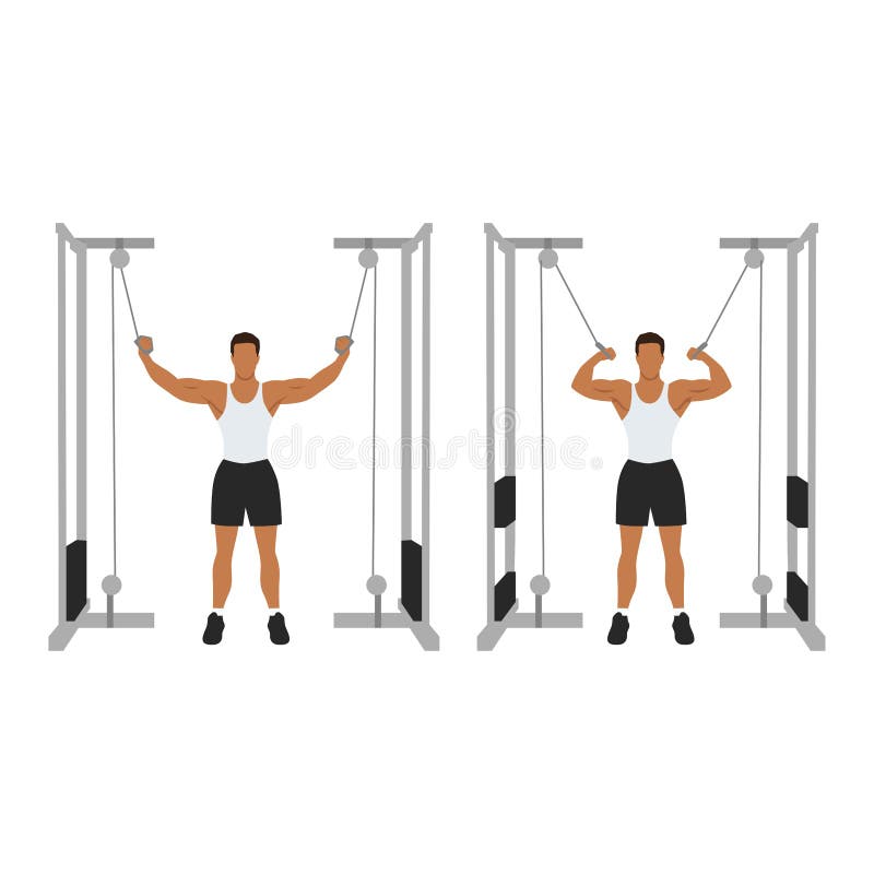 Bicep Cable Curl Stock Illustrations – 24 Bicep Cable Curl Stock ...