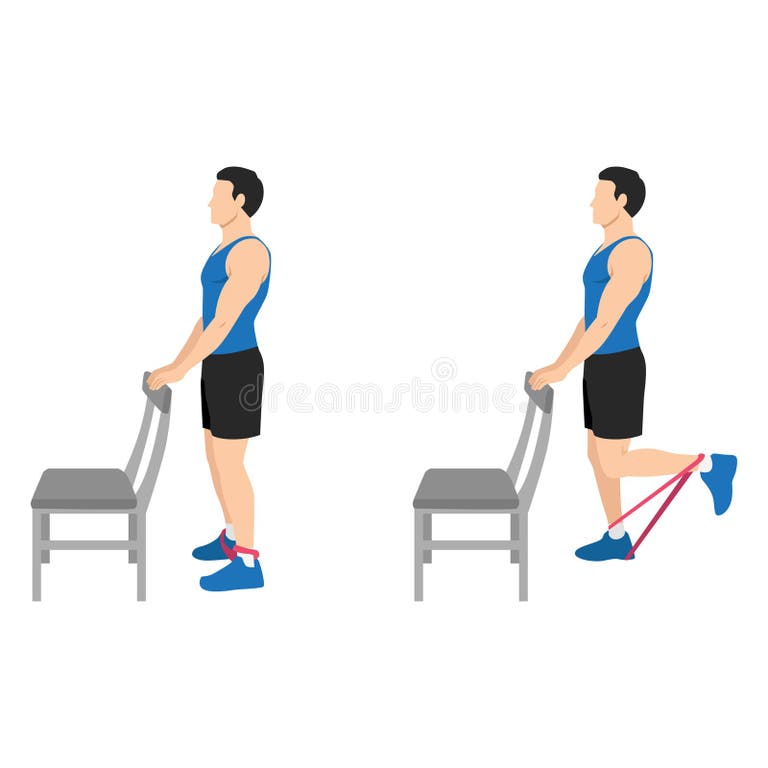 Hamstring Exercise Curl Stock Illustrations – 40 Hamstring Exercise ...