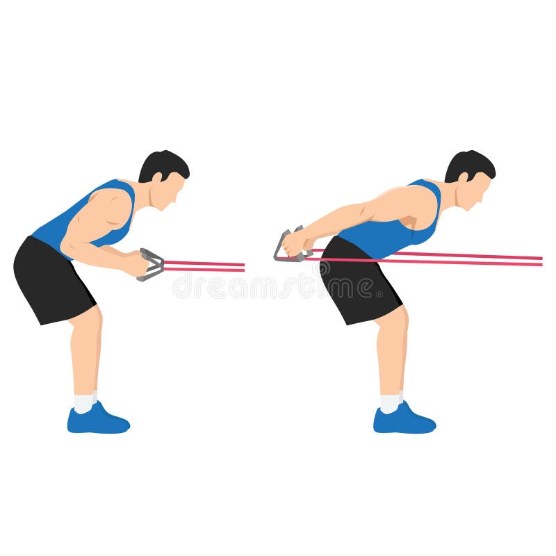 Tricep Kickbacks Stock Illustrations – 39 Tricep Kickbacks Stock ...