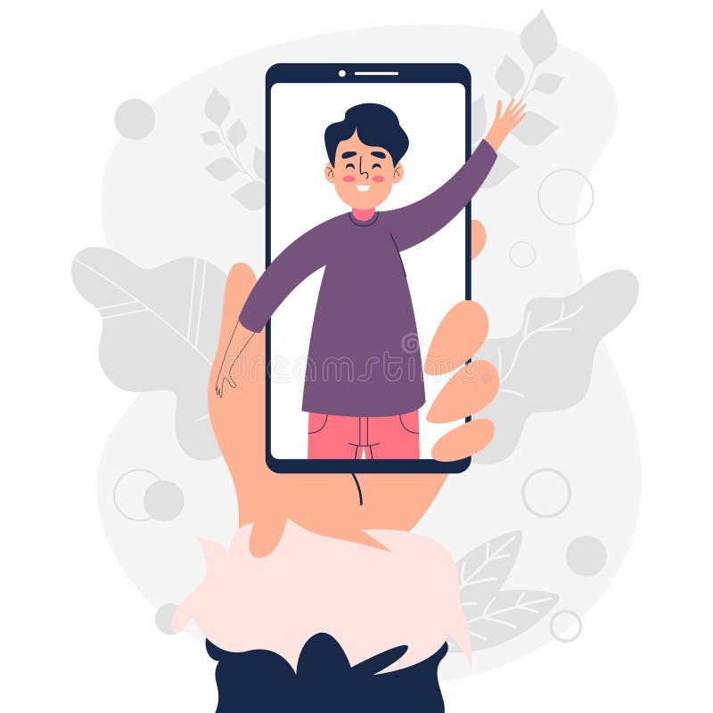 Phone Facetime Stock Illustrations – 299 Phone Facetime Stock ...