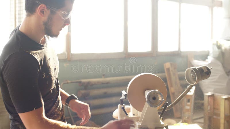 Carpenter at Work, Restoring an Old Wooden Window. Carpentry. Stock ...