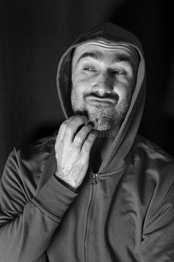 Man in Doubt stock photo. Image of side, scratching, thinking - 59133276