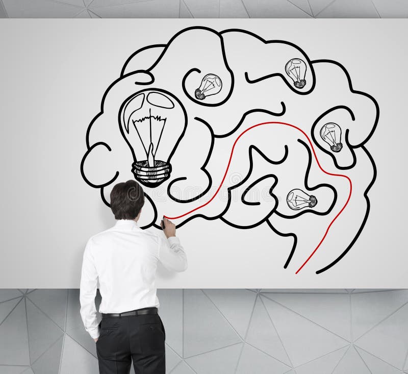 Art Drawing Brain Creativity Stock Image - Image of education, notebook ...