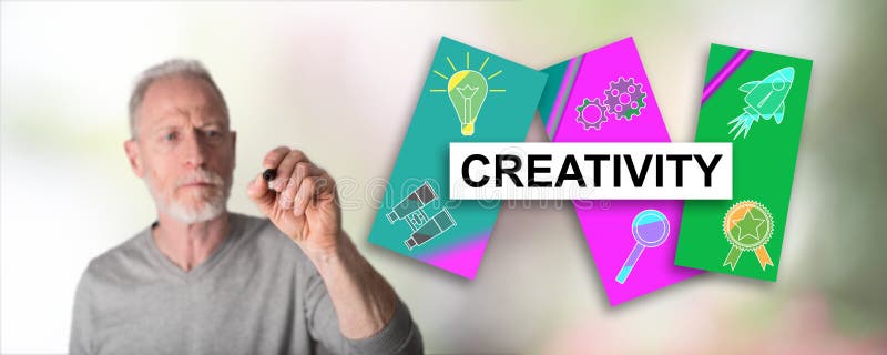 Man Drawing Creativity Concept Stock Photo - Image of strategy ...