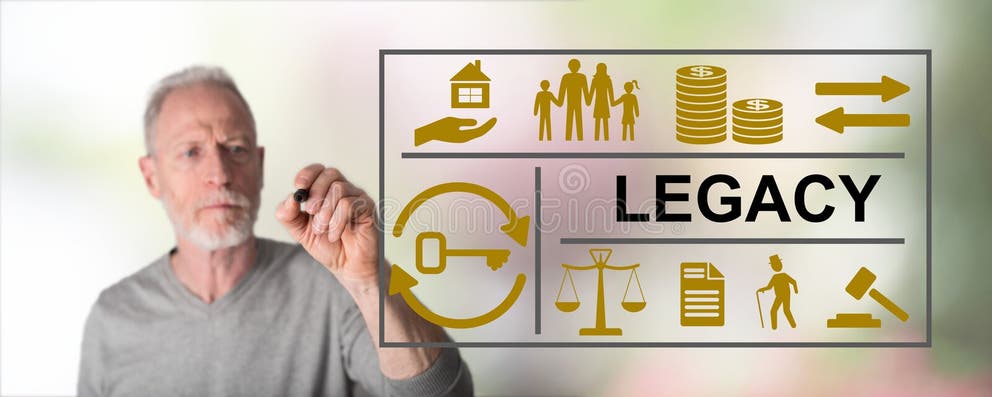 Man drawing legacy concept stock photo. Image of real - 341559634