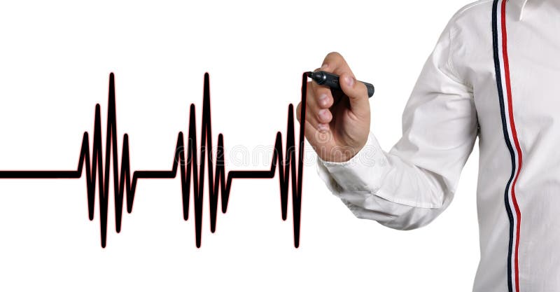 Human body pulse stock illustration. Illustration of blue - 35664895