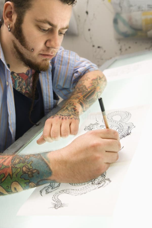 Dragon Tattoo Men Stock Photos - Free & Royalty-Free Stock Photos from ...