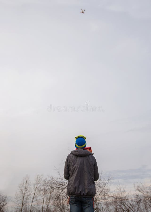 Man, Dressed As a Mad Pilot Stock Photo - Image of control, lifestyle ...